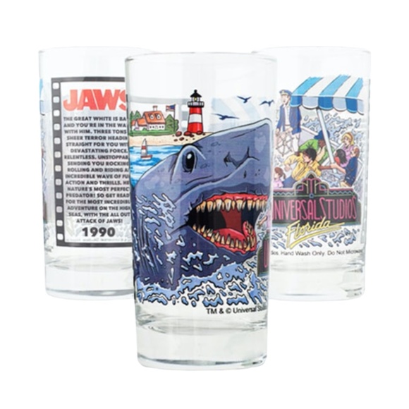 Universal | Dining | Universal Studios Retro Jaws Collectible Glass ...